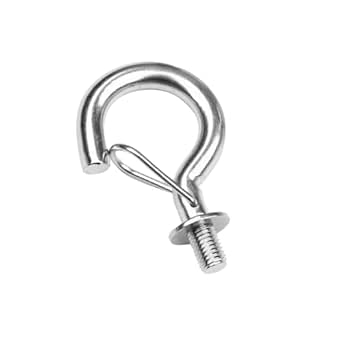 Heyous Open End Spring Loaded Eyebolt M8 Lamp Hook Stainless Steel ...