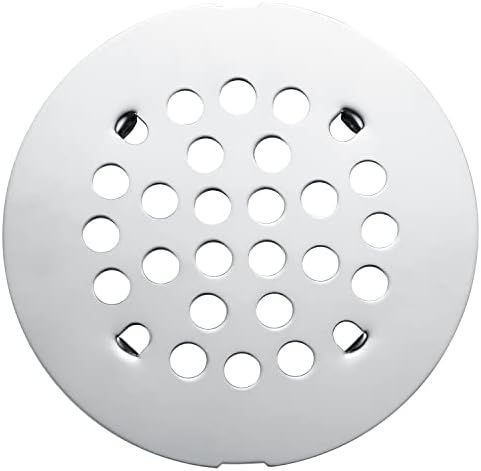 Brushed Nickel Snap-in Shower Floor Drain Cover,Hidrop 4-1/4" OD Round ...