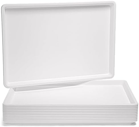 Amazon.com: KITCHX 18 x 26 White Extra Large Plastic Tray - Rectangular ...