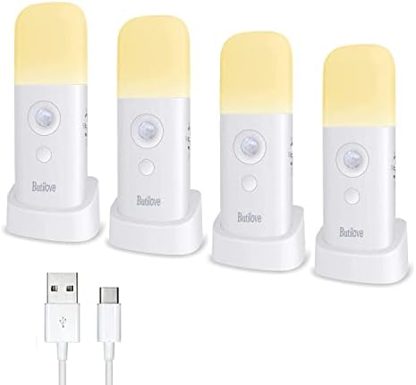 YELKO Motion Sensor Night Lights, Rechargeable nightlights Battery ...