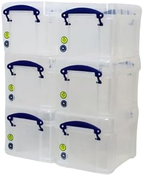 Really Useful Box 3 Litre Pack of 6 - Color: Clear : Amazon.co.uk: Home ...