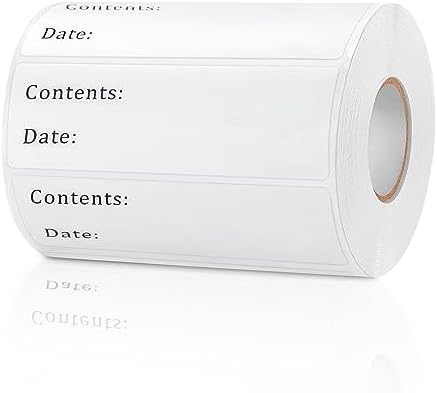 Amazon.com : 500pcs Removable Freezer Labels, Yoget 1 x 3 Inch Food ...