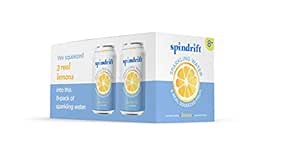 Amazon.com: Spindrift Lemon Sparkling Water, 12 Fl. Oz. Cans, 8 Count (Pack of 3) : Grocery ...