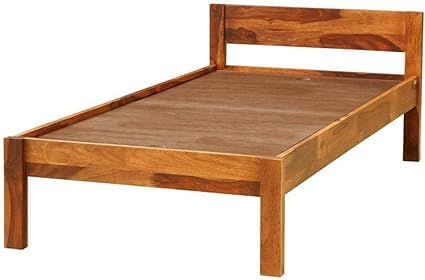 HARDIKA Furniture Sheesham Wood Single Size Bed Without Storage for ...