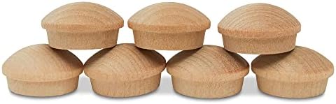 Amazon.com: uxcell Wood Button Plugs 1 Inch Oak Hardwood Screw Hole ...