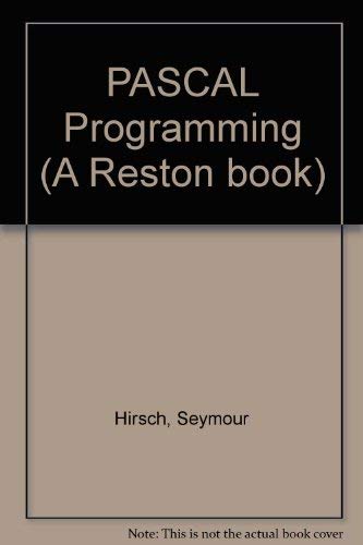 PASCAL Programming : Hirsch, Seymour: Amazon.in: Books