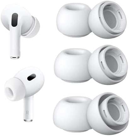 Seltureone 4 Pairs of Silicone Tips for Airpods Pro 2 / Airpods Pro ...