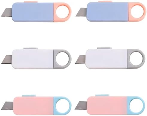 Amazon.com: 6 PCS Mini Box Cutter,Retractable Letter Opener ，Utility ...