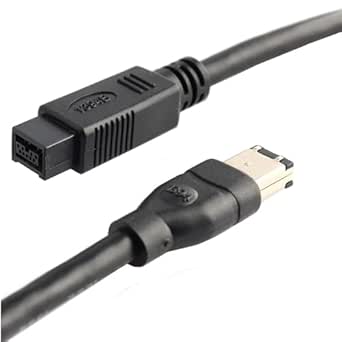Amazon.com: CREATOR FireWire 800 to 400 9 pin to 6 pin Cable 6FT, IEEE 1394b FireWire 800 9p to ...