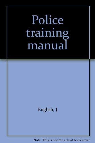 Police training manual: English, J: 9780070845138: Amazon.com: Books