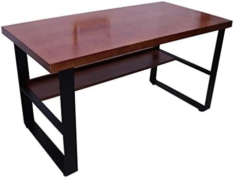 Amazon.com: Computer Desk Industrial Style Solid Wood Computer Desk ...