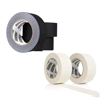 Amazon.com: Lockport 3 Pack Black Gaffer Tape and 2 Pack White Gaffer ...