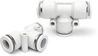 3 Way PU Pipe Tee-Joint '8mm Diameter' for 0.75HP & 1HP Oil Free Air ...