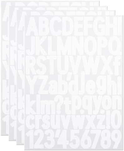272 Pieces 1.5 Inch Small Vinyl Letter Number Stickers, Mini Waterproof ...