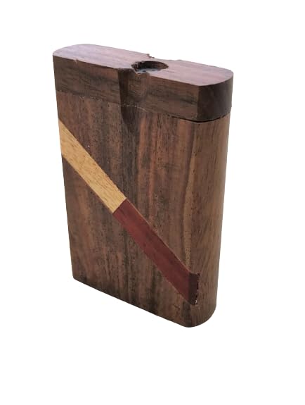 Natural Wood Dugout, One Hitter Box Including Cigarette Pipe : Amazon ...
