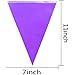 Amazon.com: AuTop 100 Feet Solid Purple Pennant Banner Flags String ...