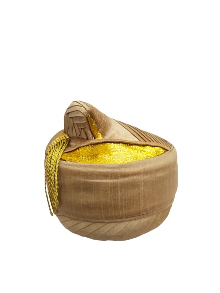 PRIYAKANT SAFAWALA Traditional Handstitch Ready To Wear Golden Colour ...