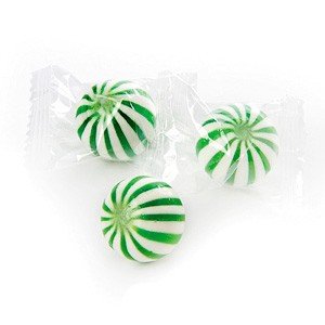Amazon.com : Green & White Sassy Spheres Striped Candy Balls Lime 1 ...
