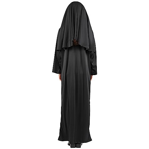 Alaiyaky Nun Outfit Priest Costume for Adult, Nun Costume Suit Vicar ...