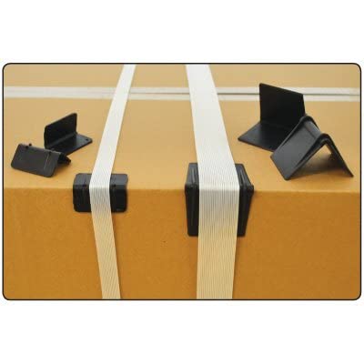 TISP [100 Pack] Shipping Box Corner Protectors Plastic Packaging Edge ...