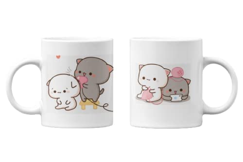 Buy Looky Wooky Peach Goma and Mocha and Milk Coffee Mug Gift for Best ...