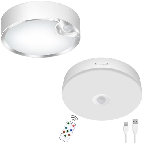 Yurnero Rechargeable Ceiling Light with Remote and Battery Operated ...