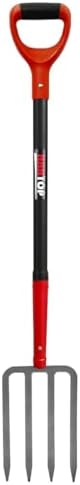 Amazon.com : Mujocooker 4-Tine Spading Digging Fork, Garden Digging Spading Fork Forged Steel ...