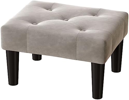 Amazon.com: viewcare Foot Stools Ottoman, Small Soft Footrest Ottoman ...