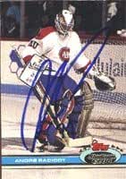 Amazon.com: Andre Racicot, Montreal Canadiens, 1991 Stadium Club ...