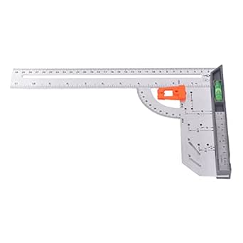 Framing Square Ruler, Scale Standard L Square Ruler 12in Detachable for ...
