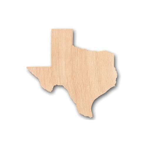 Amazon.com: Premium Texas State Shape - Handcrafted Wood Texas Cutout ...