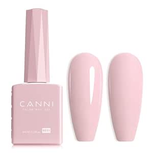 Amazon.com : CANNI Light Pink Gel Nail Polish, 1Pcs Baby Pink Gel Polish Soft Pale Pink Color ...