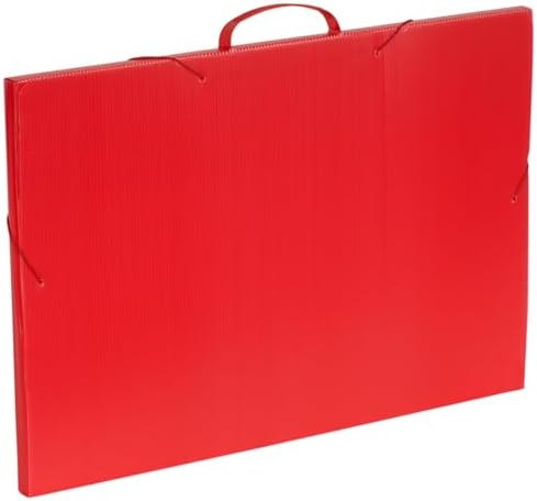 Pasta Arquiteto Maleta Grande A2 Plástica Alça E Elástico (Vermelho ...