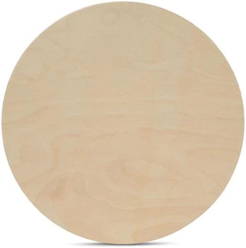 Amazon.com: Boao Unfinished Wood Circle Round Wood Pieces Blank Round ...