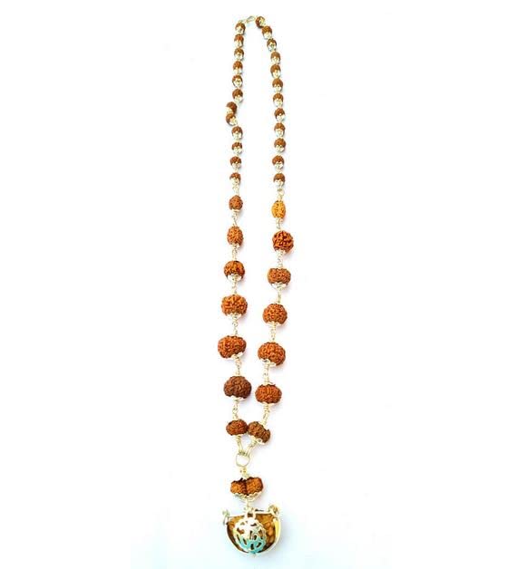 USPTO Sarva Siddha Mala Nepal 1 to 14 Mukhi Rudraksha Mala in Silver ...