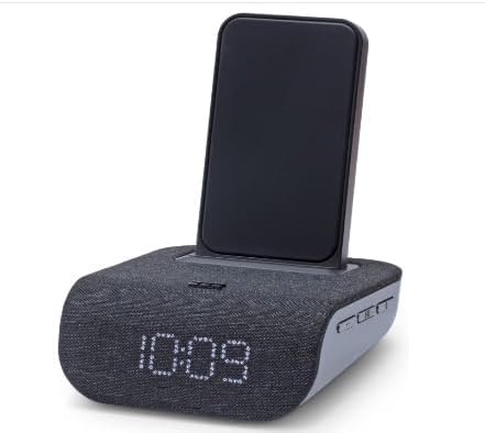 Amazon.com: TIME Base Bluetooth Alarm Clock with Wireless and USB Dual ...