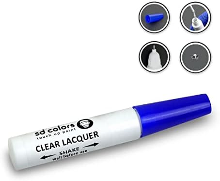 SD COLORS New Touch Up Pen REPAIR 12ML CLEAR LACQUER COAT FOR CAR PAINT ...