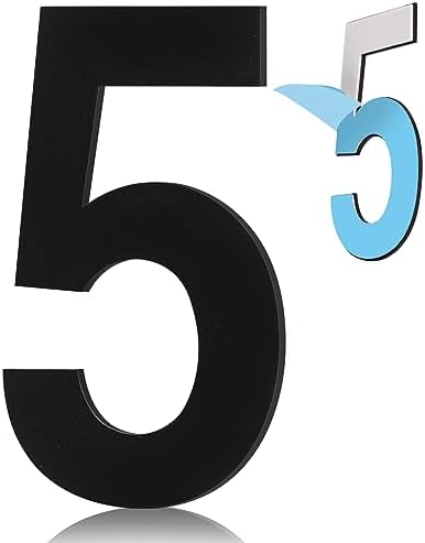 Amazon.com: GLDonee Self-adhesive 5 Inch House Numbers Acrylic House Number Modern House Numbers ...