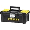 Stanley STST1-75515 Low Essential Tool Box, Black/Yellow, 12.5-Inch ...