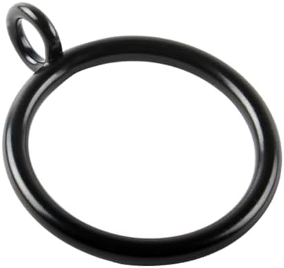 Amazon.com: 30 Pcs of 1.25 Inch Black Drapery Curtain Ring, Eau Small ...