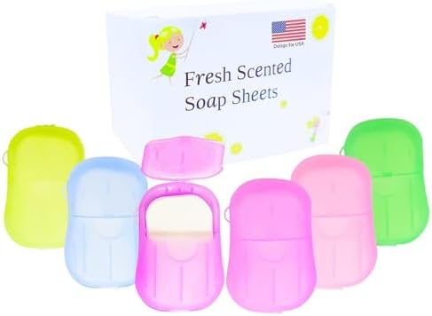 Amazon.com: CJBZLCPCOO Soap Sheets for Traveling, 6 Pack Portable Soap ...