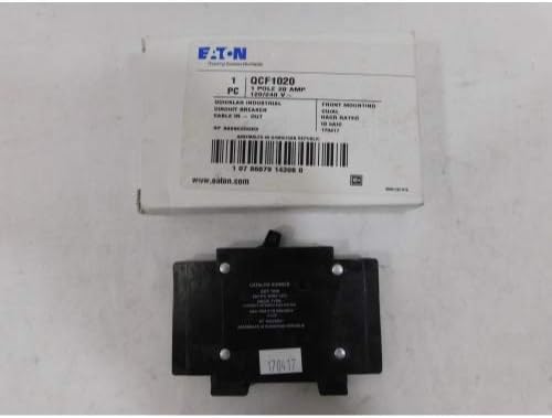 EATON CUTLER HAMMER QCF1020 QCF BKR 1P 20A 120/240VAC - Thermal ...