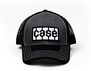 Case Tractor Hat, Gray with Black Mesh, Tire Tread Logo at Amazon Men’s ...