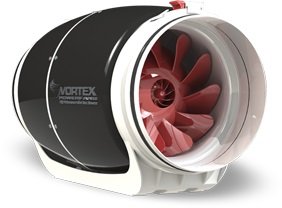 Vortex Powerfans S-600 6in 340CFM 115V 0.68A Centrifugal Exhaust Inline ...