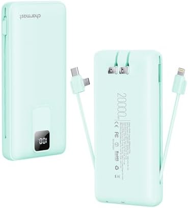 Amazon.com: myCharge Power + Plug Portable Charger USB C Dual Power Bank with 20,000mAh Internal ...