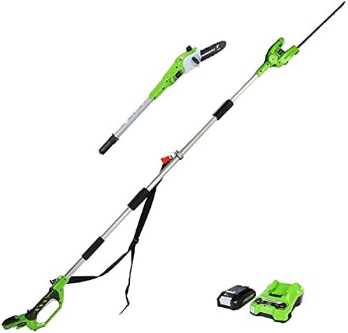 Gtech HT50 Cordless Pole Hedge Trimmer, 60 Mins Runtime Li-ion Battery ...