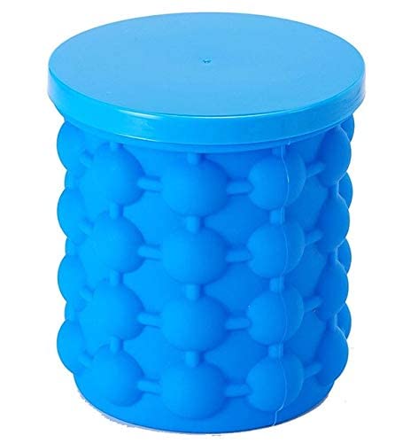 Buy Krinus Ice Cube Maker Mould | Silicone Ice Bucket | Round Portable ...