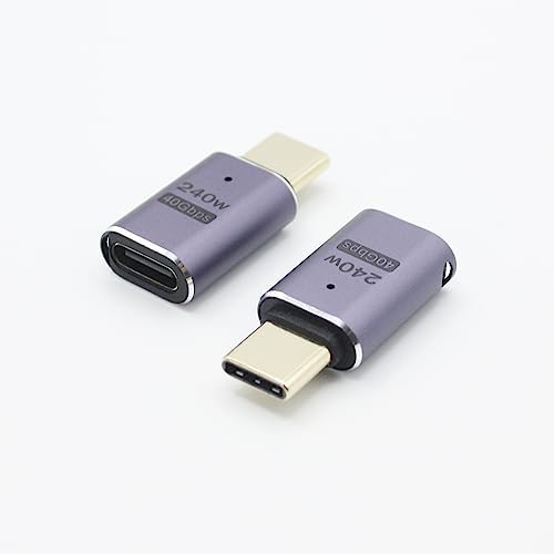 Amazon.com: Kallaudo 240W USB C Adapter, USB C Male to Female Adapter ...