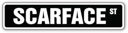 Amazon.com: SignJoker] Scarface Street Sign Mafia Italian Mobster Photo ...