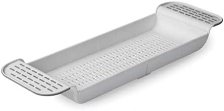 Rust Free Over Bath Tub Expanding Rack Shower Caddy BathTub Organiser ...